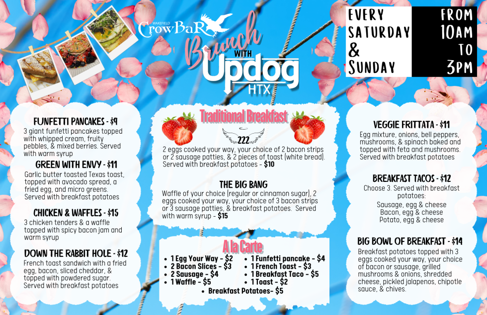 Lunch, Dinner & Late Night Menu - Wakefield Crowbar