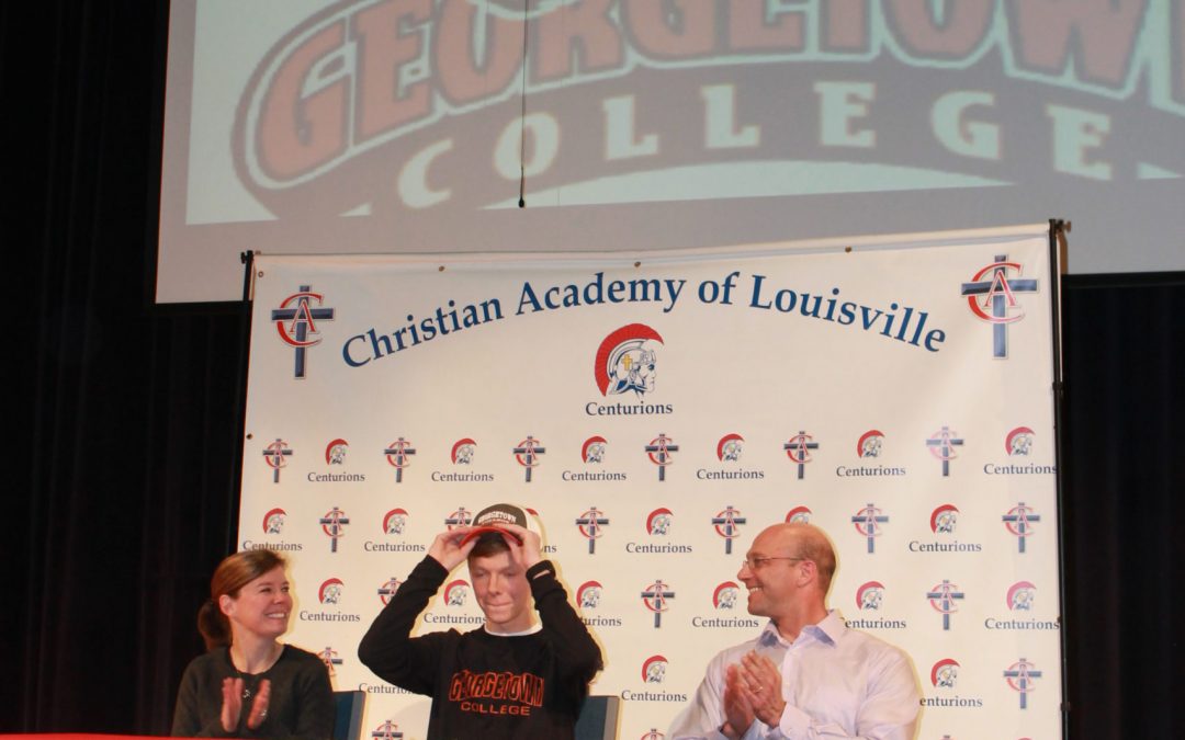 Nathan Bader Signs with Georgetown College | Christian Academy School ...